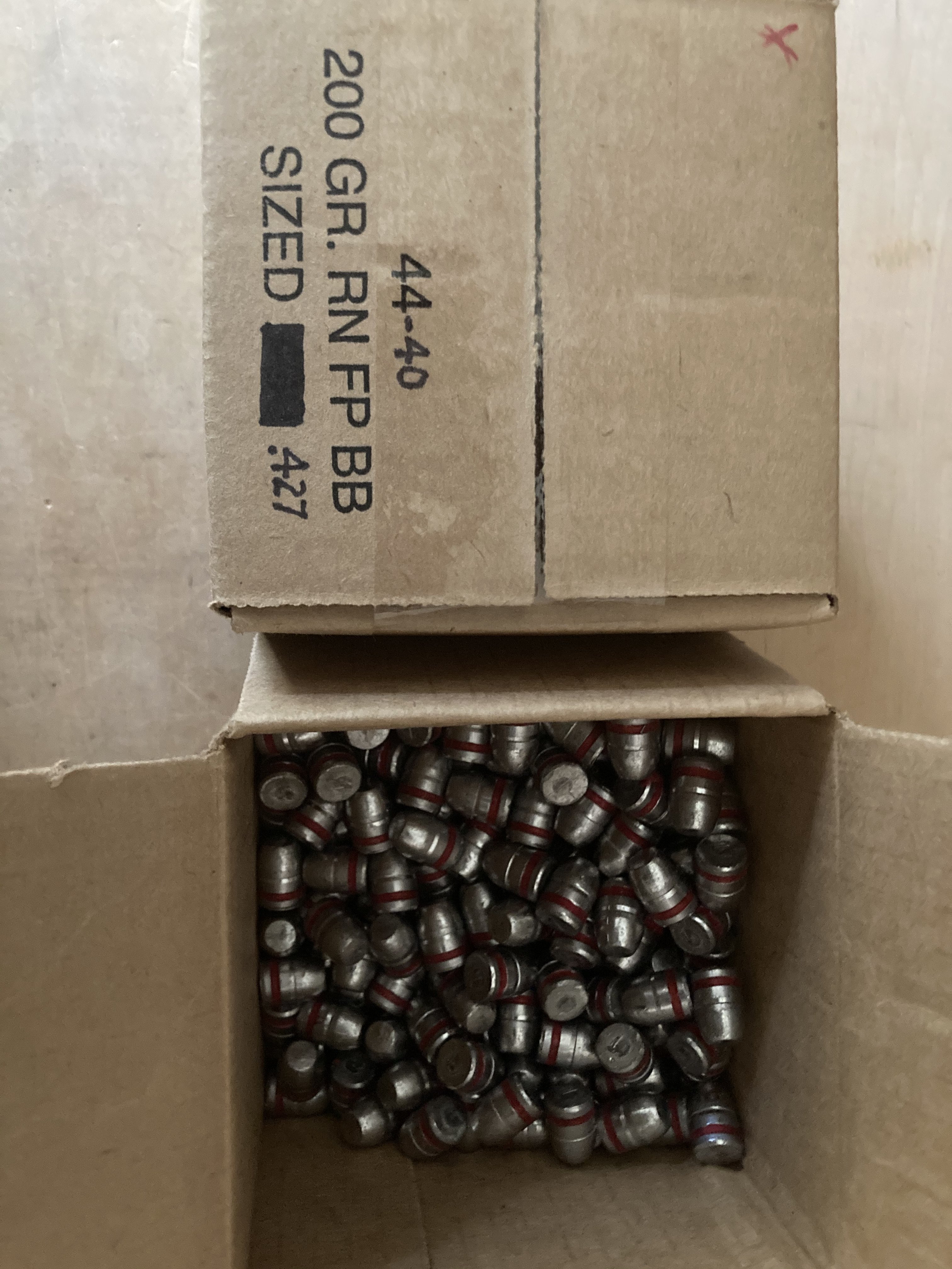 SOLD: 44-40 Bullets (By Scarlett) 200 gr RNFP .427 - SASS Wire ...