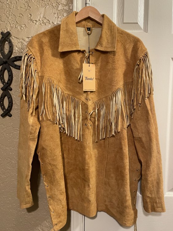 SOLD — NEW Buckskin Shirt -- SOLD - SASS Wire Classifieds - SASS Wire Forum