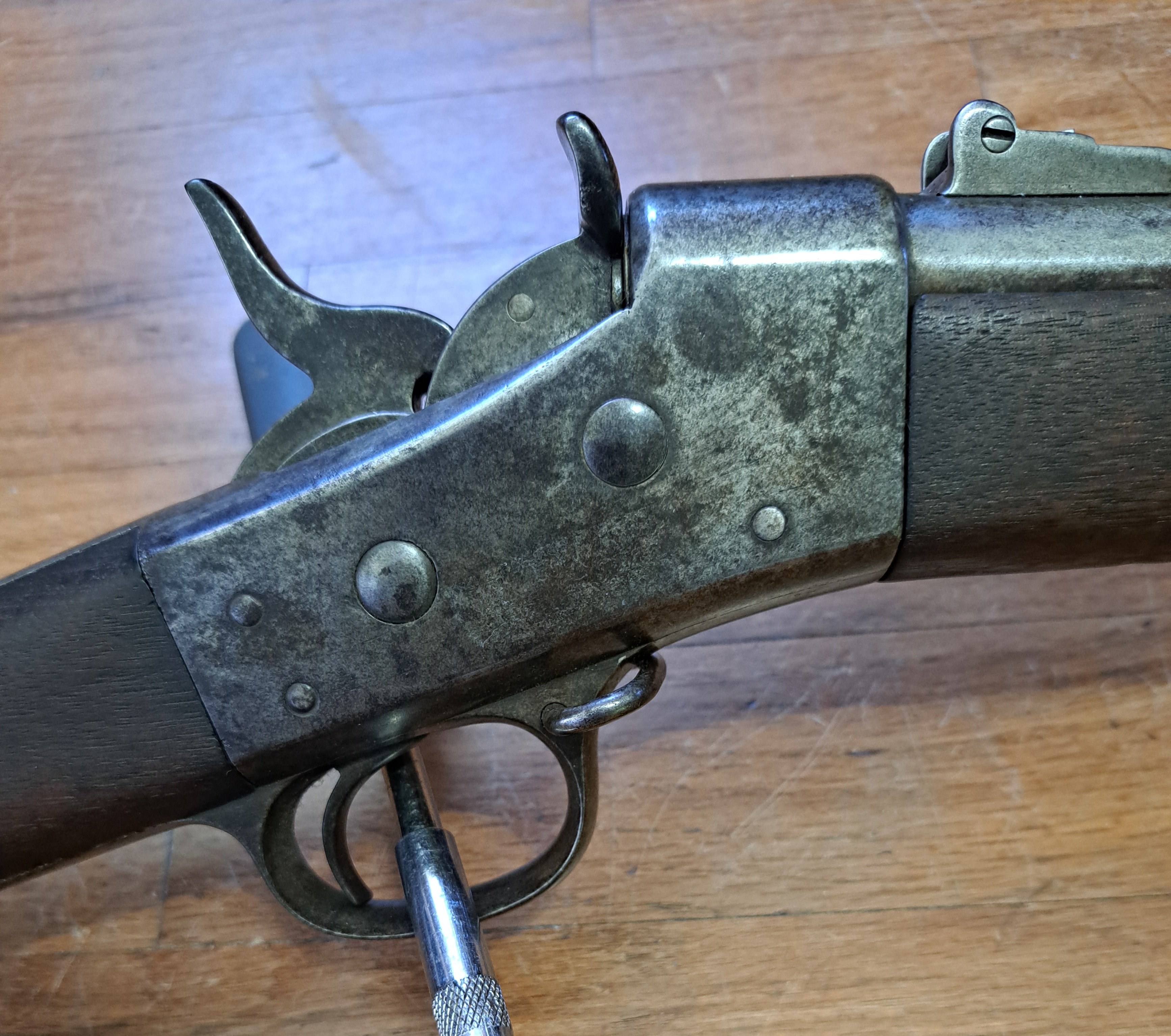 SOLD Rare Transformed Model Rolling Block .58 - SASS Wire Classifieds ...