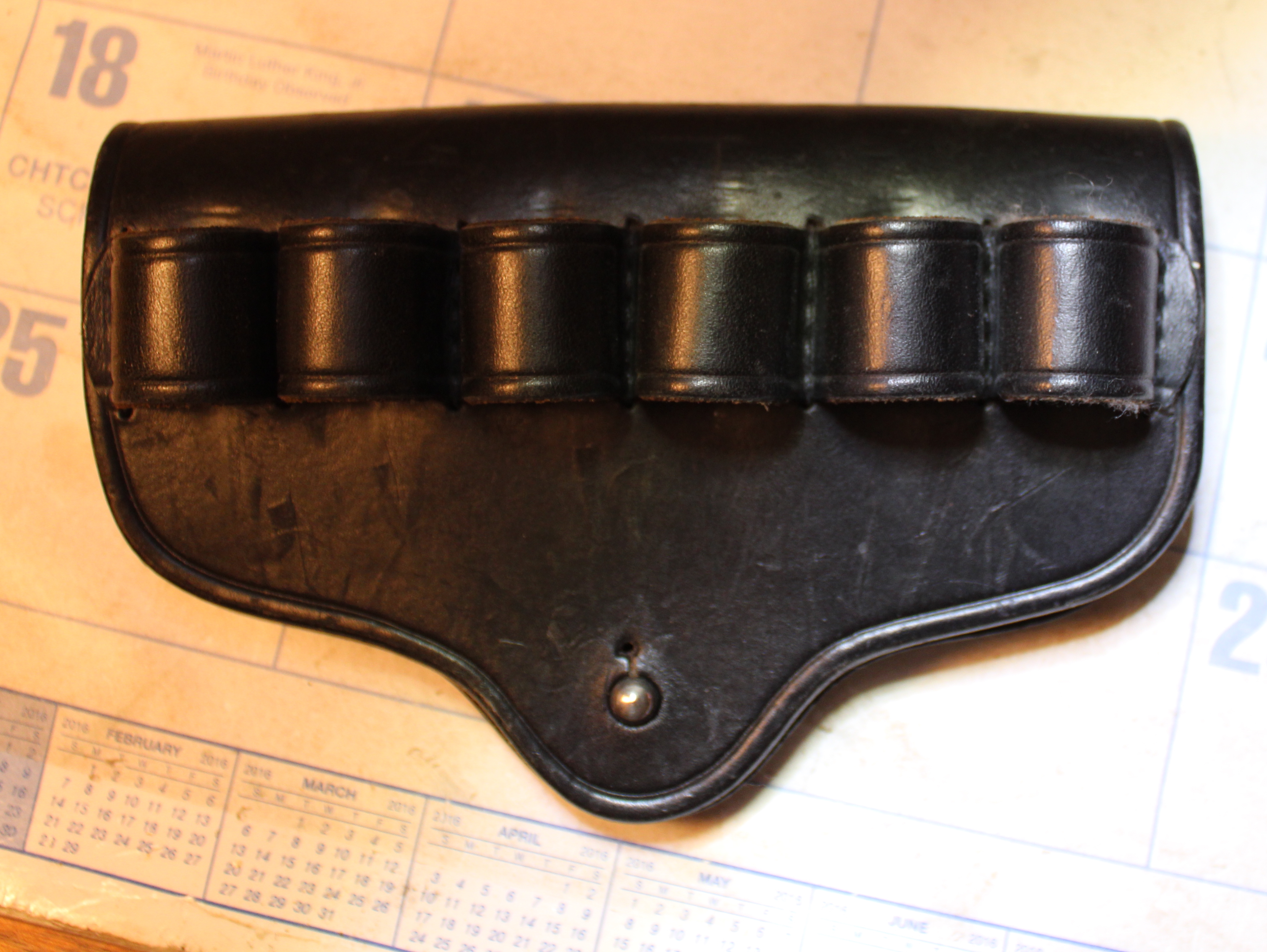 Two 12 Gauge Shot Shell Belt Slides, A New San Pedro Saddlery 8-Round ...