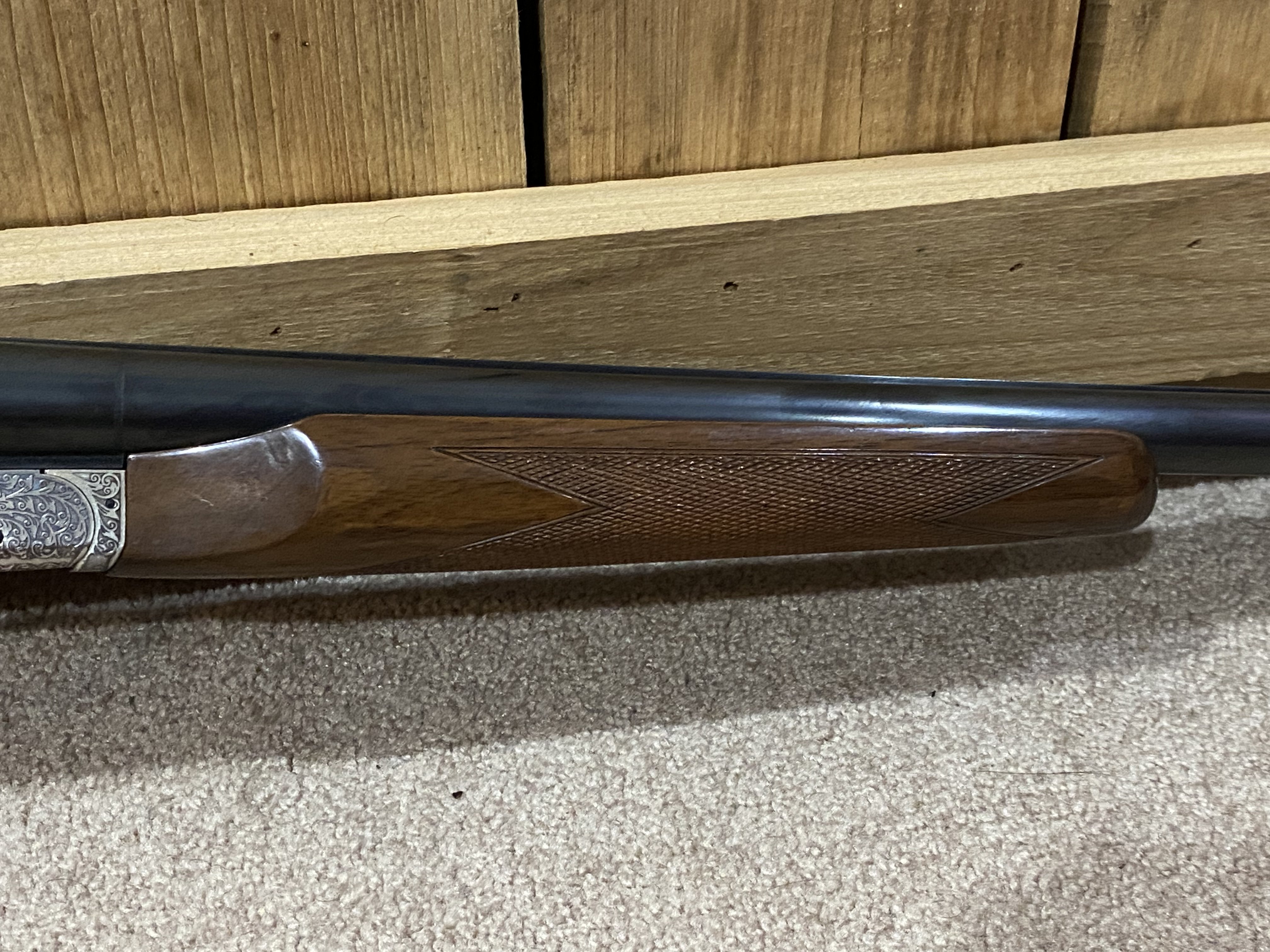 SOLD PENDING FUNDS- As New SKB 200 E - Coin finish, 12g - SASS Wire ...