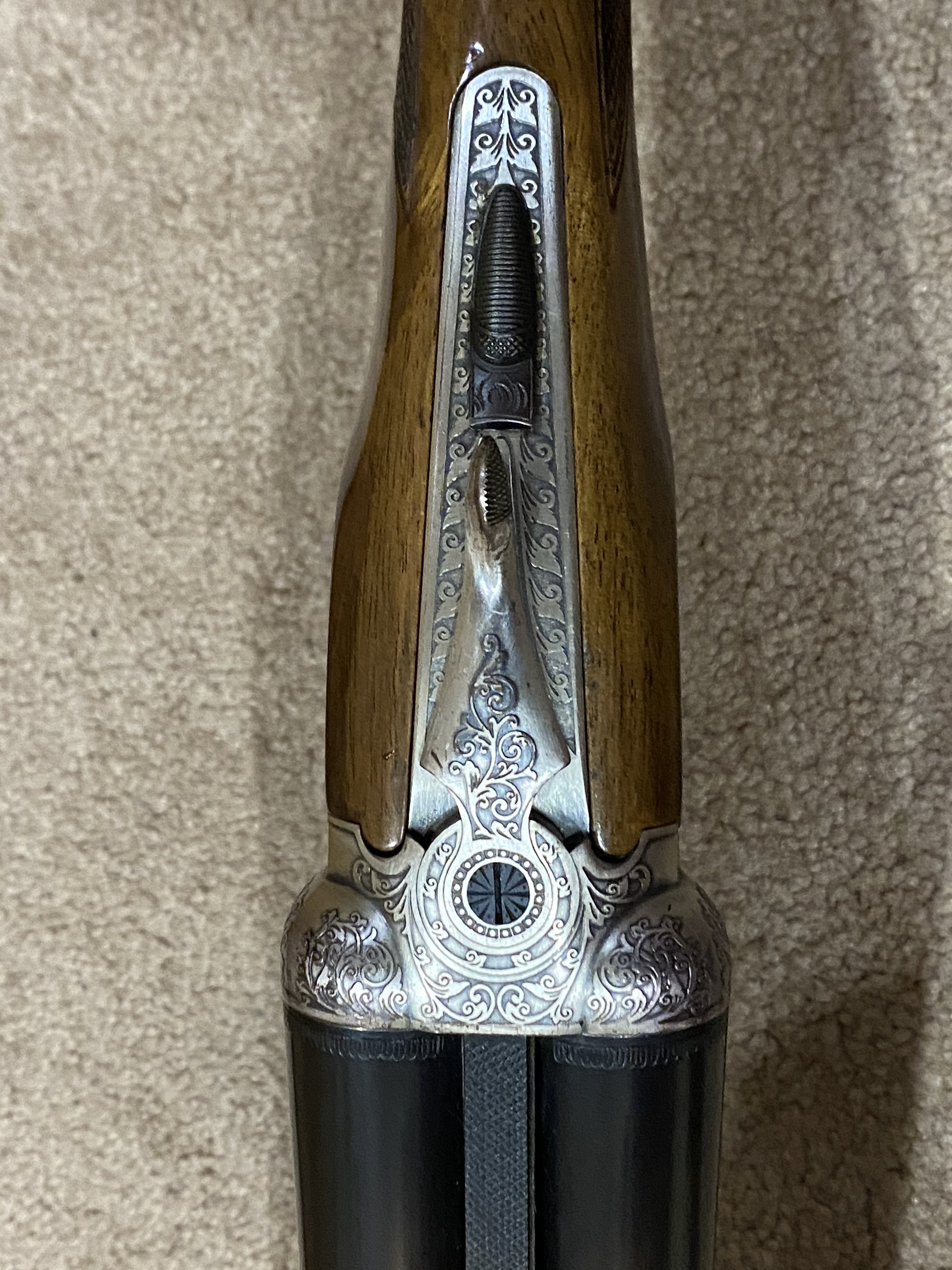 SOLD PENDING FUNDS- As New SKB 200 E - Coin finish, 12g - SASS Wire ...