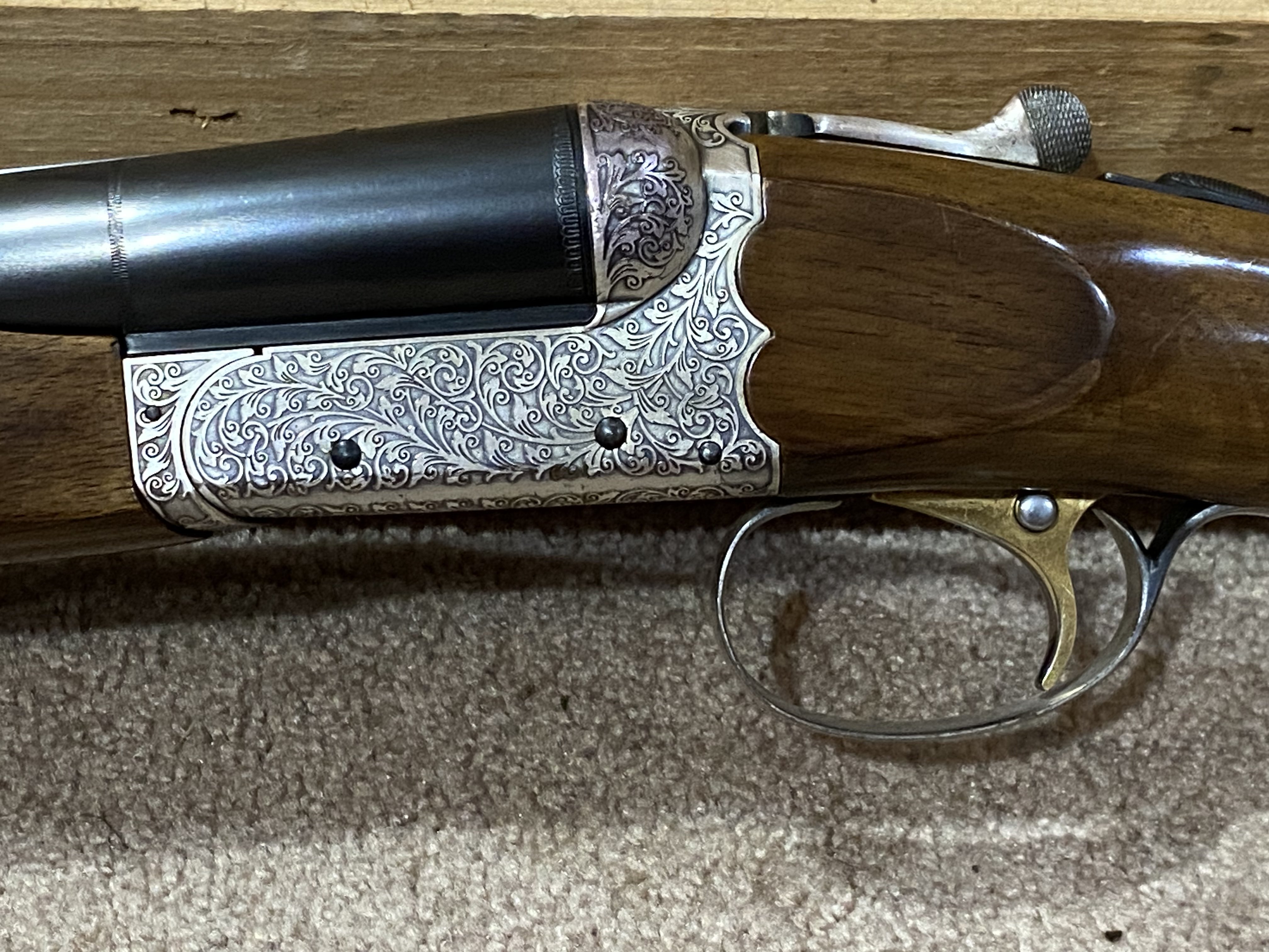 SOLD PENDING FUNDS- As New SKB 200 E - Coin finish, 12g - SASS Wire ...