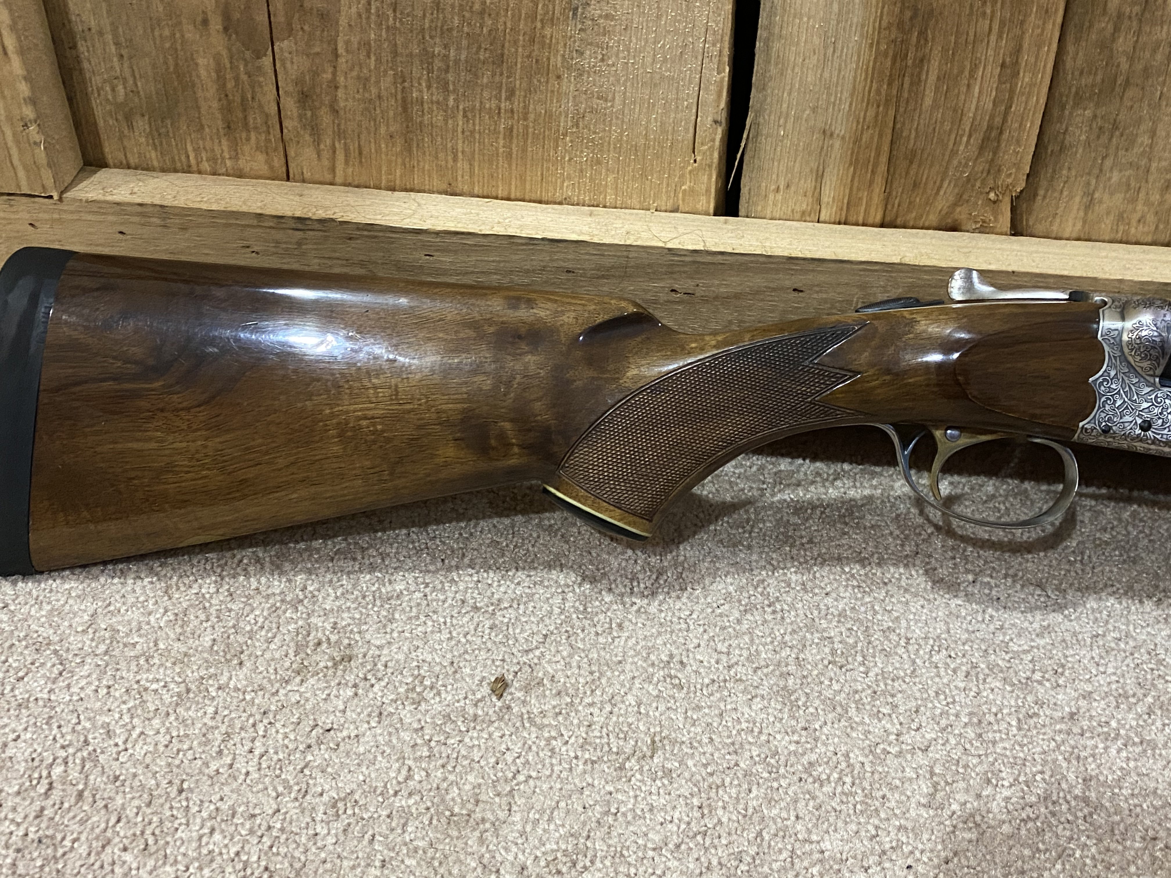SOLD PENDING FUNDS- As New SKB 200 E - Coin finish, 12g - SASS Wire ...