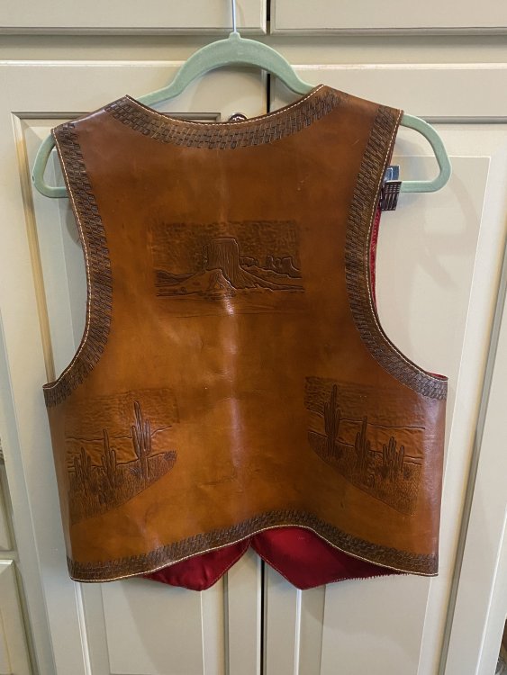 SPF- Custom made hand tooled Leather Vest. - SASS Wire Classifieds ...