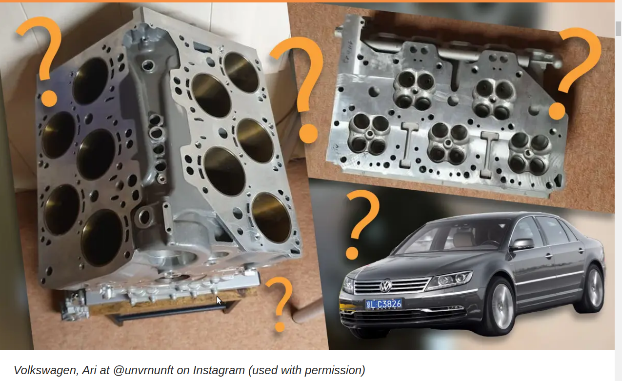 Likely one of the rarest VW engines ever, the W10 - SASS Wire Saloon ...