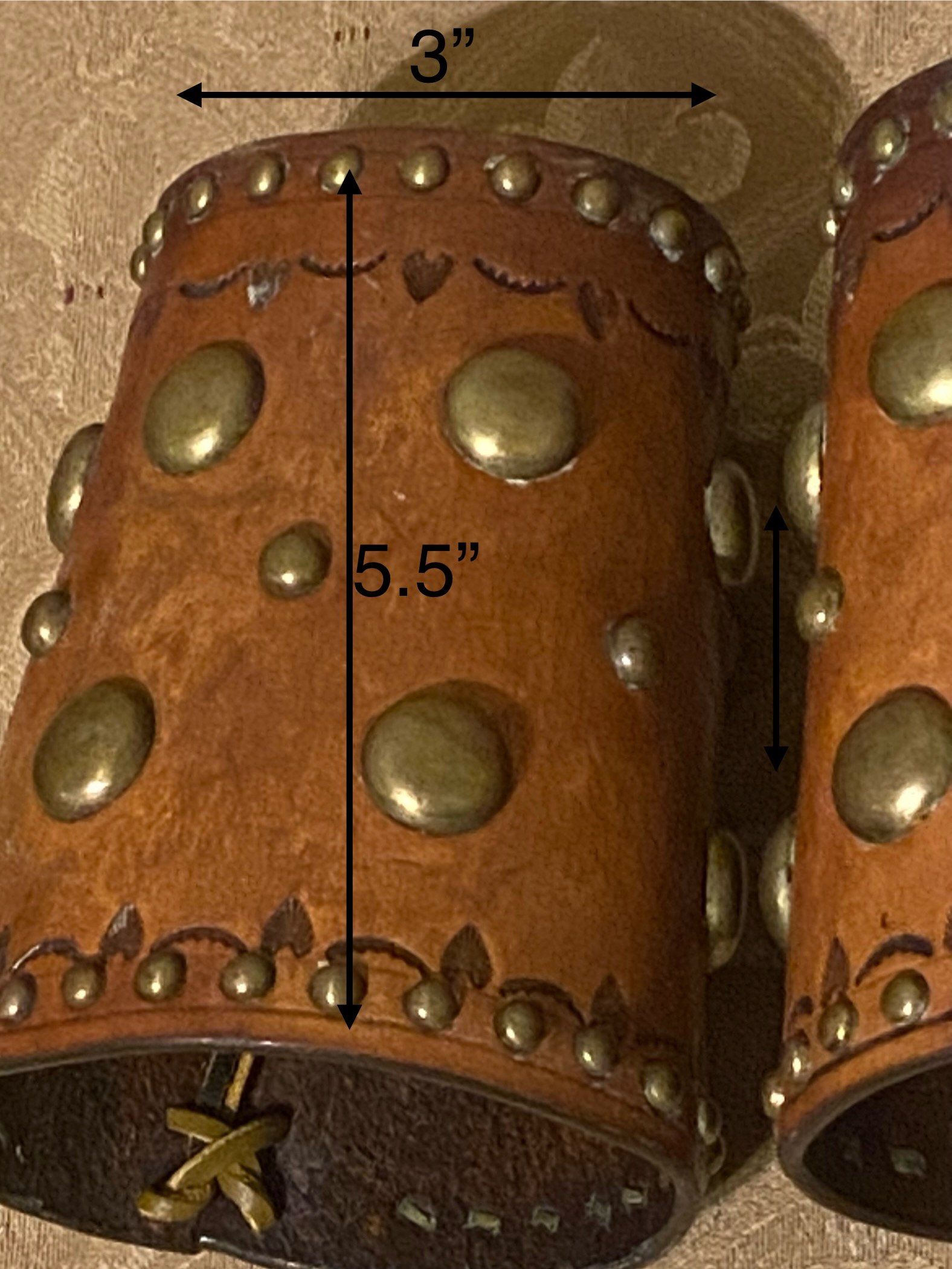 F.S- LOWER PRICE Pair of leather roping cuffs. - SASS Wire Classifieds ...