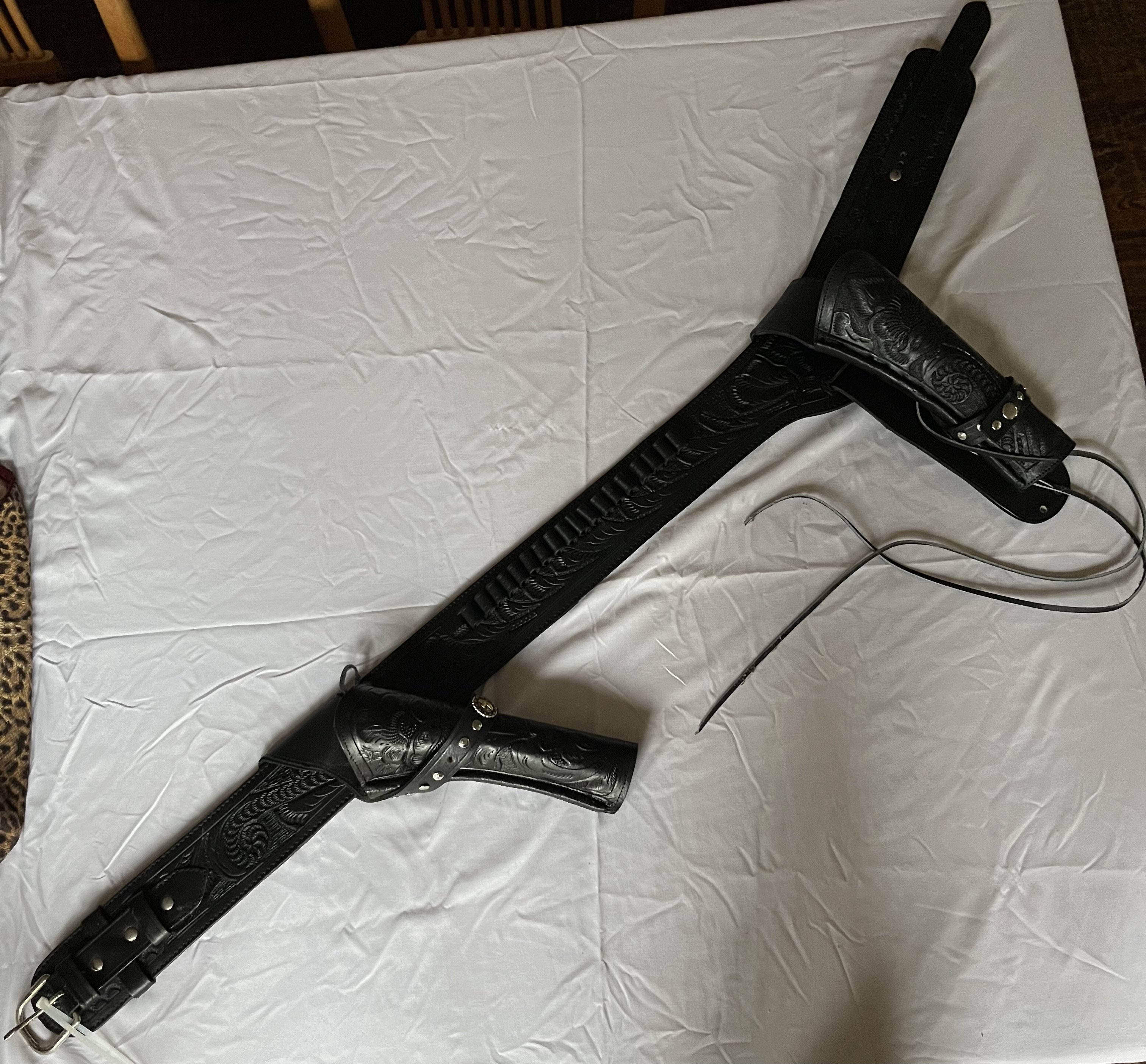 SOLD: Black Cross Draw Gun Belt Rig - SASS Wire Classifieds - SASS Wire ...