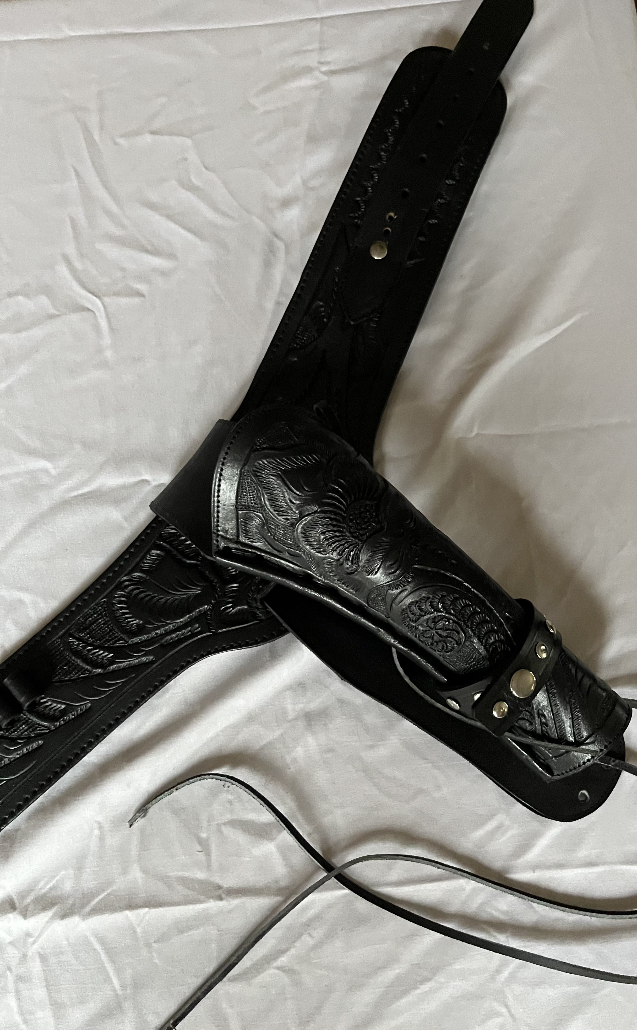 SOLD: Black Cross Draw Gun Belt Rig - SASS Wire Classifieds - SASS Wire ...