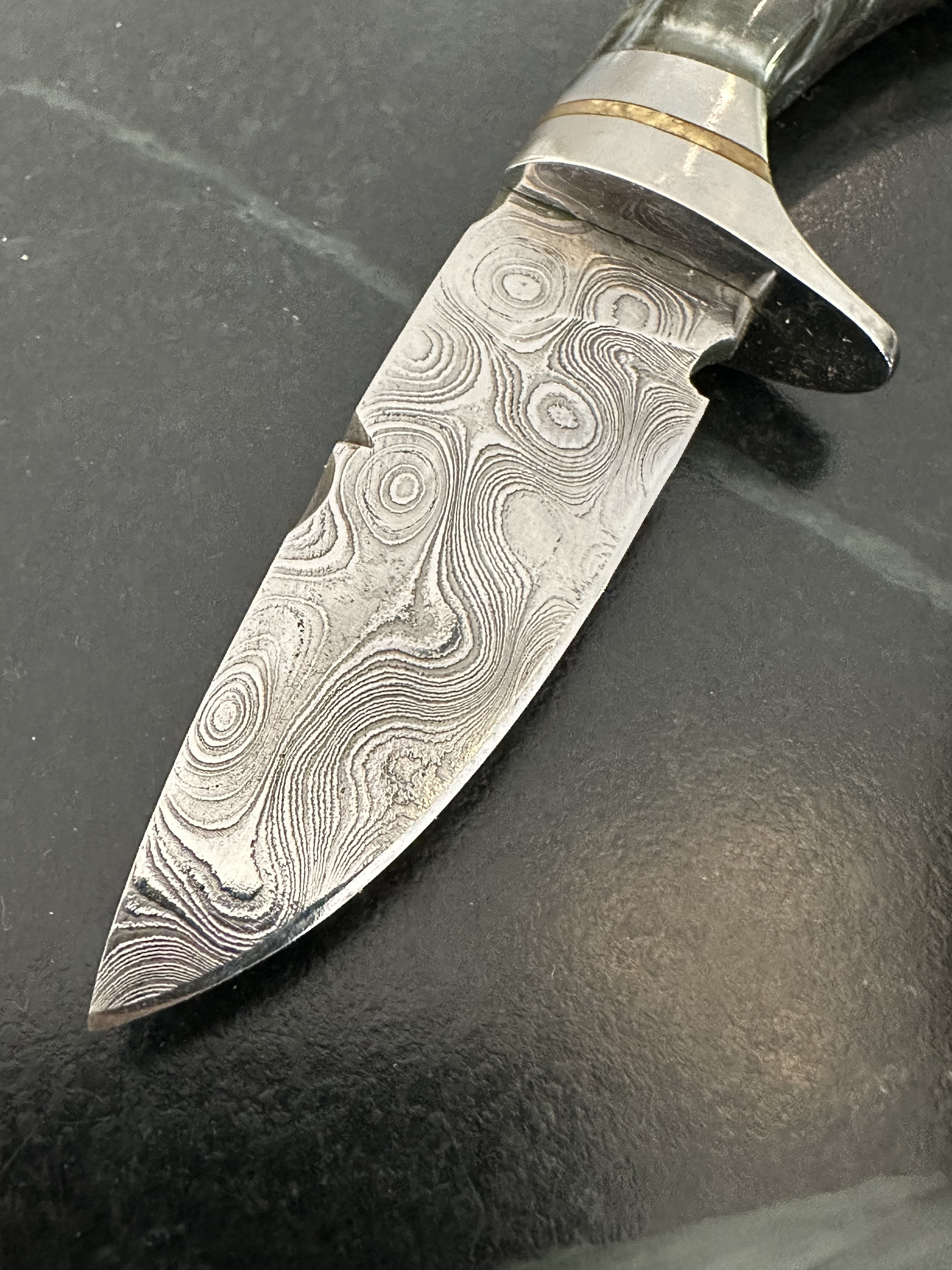 SOLD: Pine Cone Handle Knife With Tooled Sheath. - SASS Wire ...
