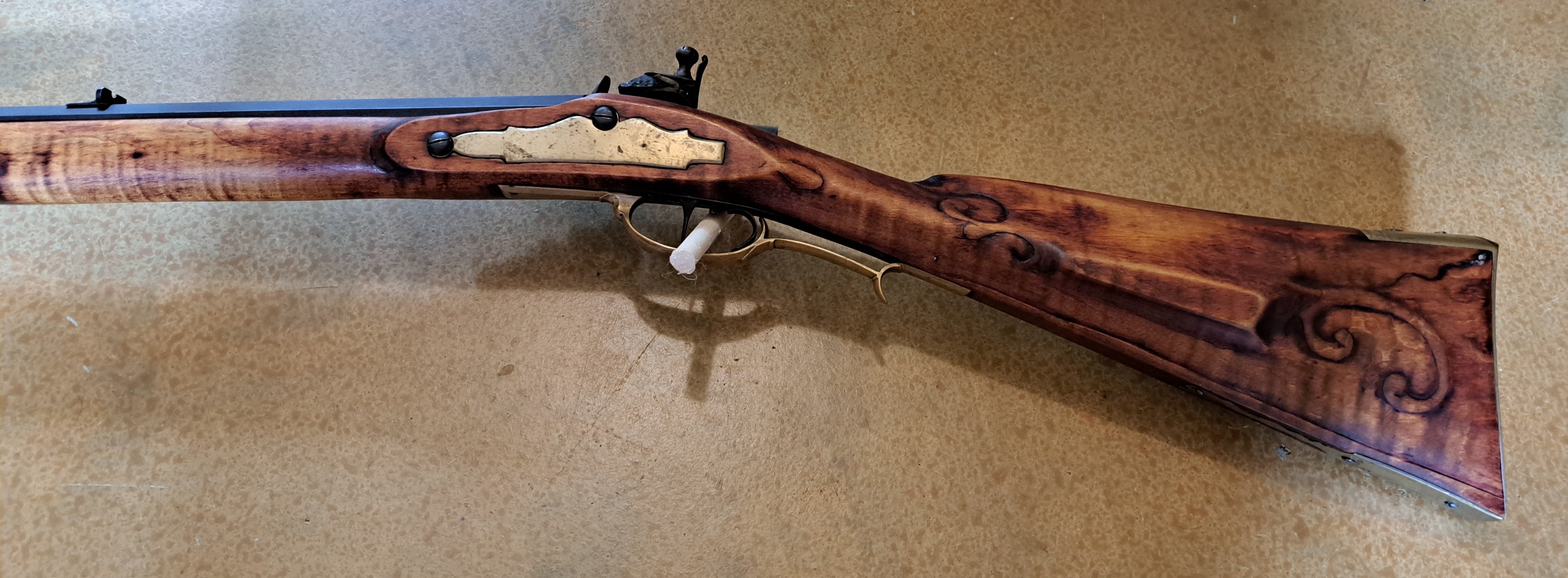 SOLD Custom .54 Lancaster Style Flintlock Rifle - SASS Wire Classifieds ...