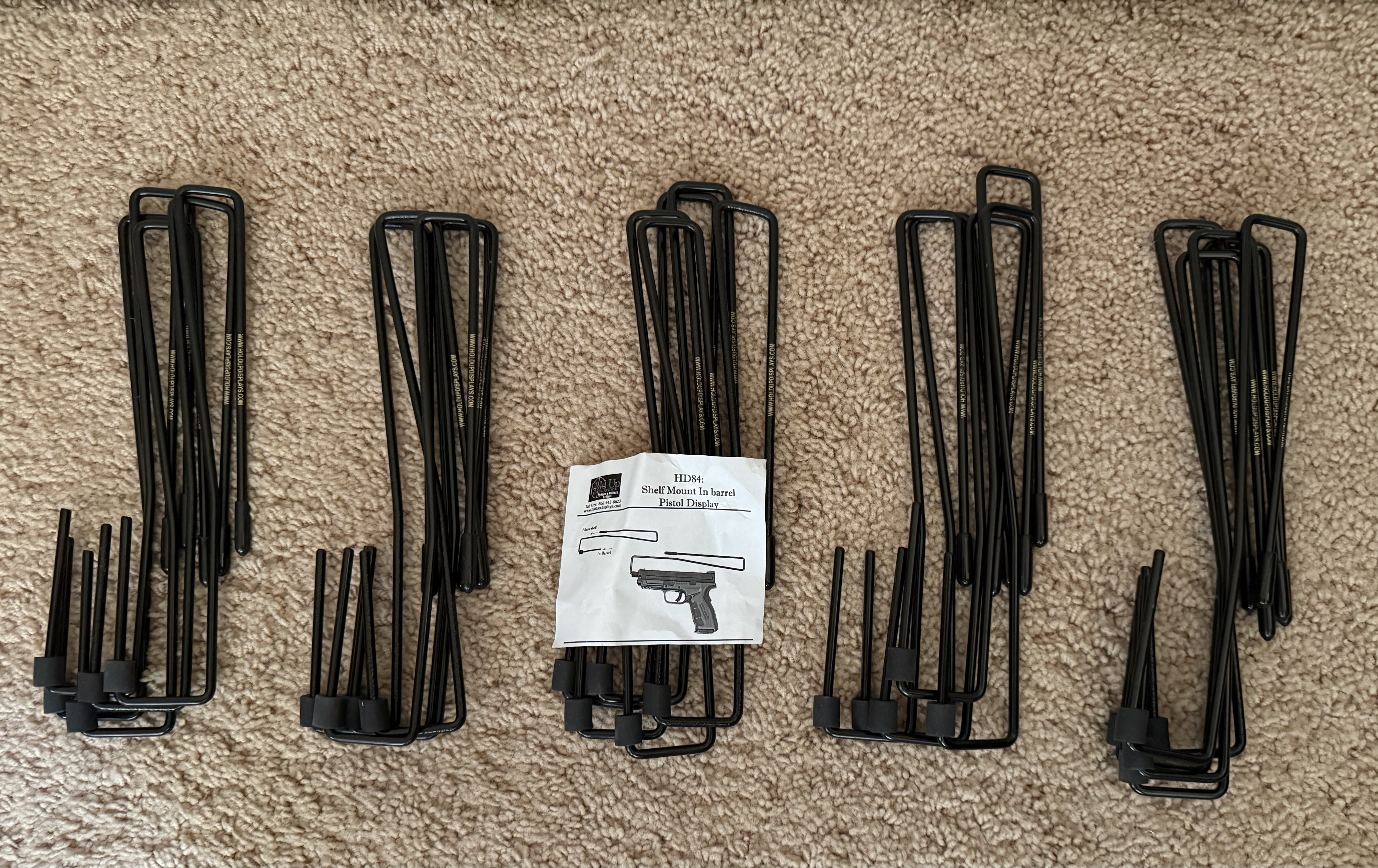 SOLD: Display Pistol Hangers For Gun Safe - SASS Wire Classifieds ...